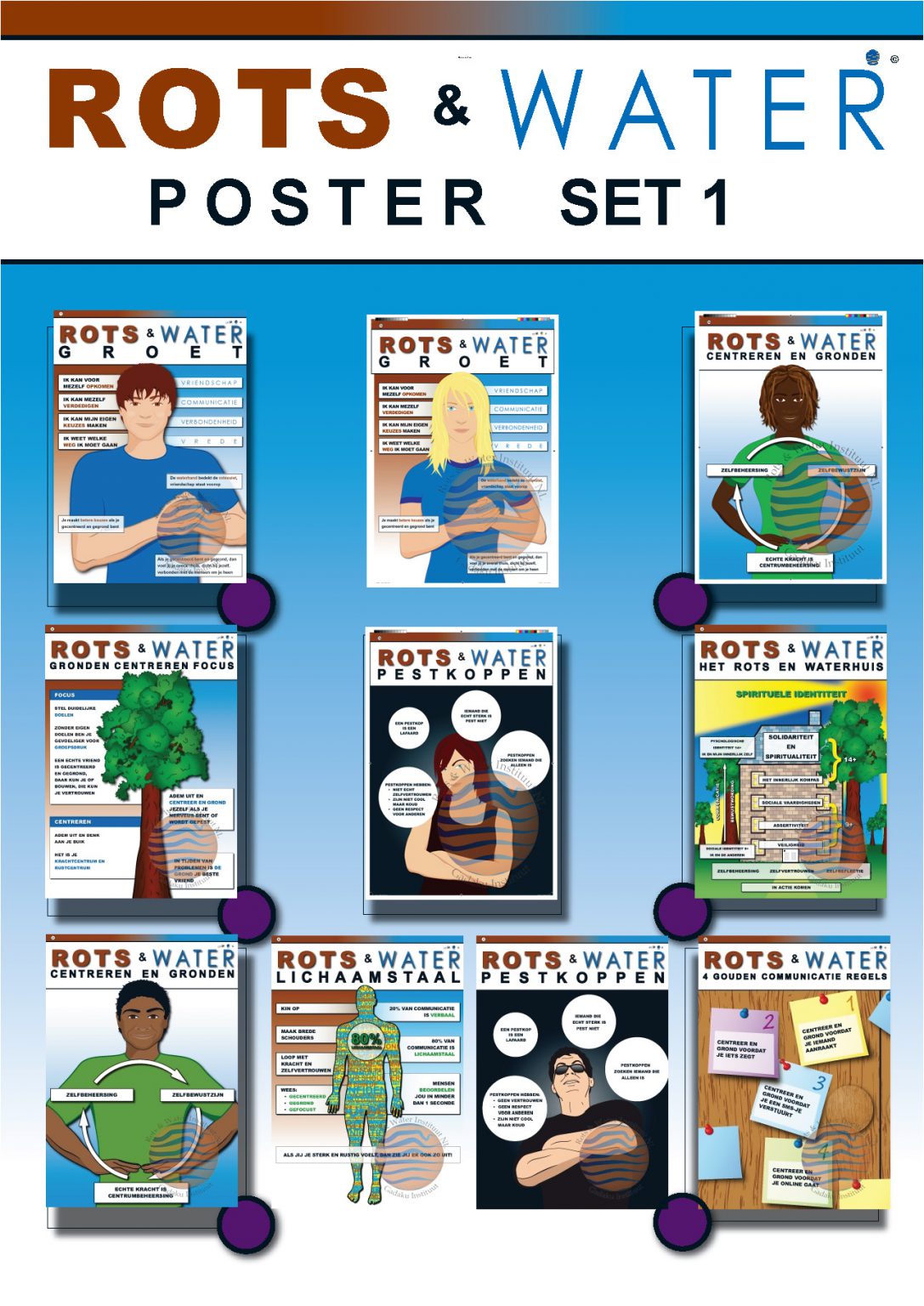 Posters en actiekaarten - Rots & Water